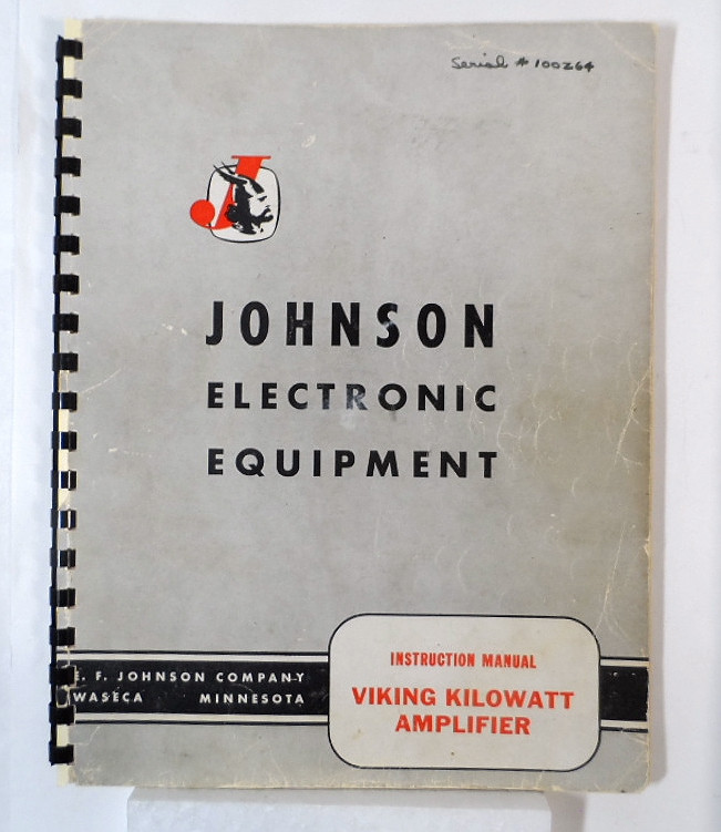 EF Johnson Viking Original Kilowatt Amplifier Instruction Manual in ...