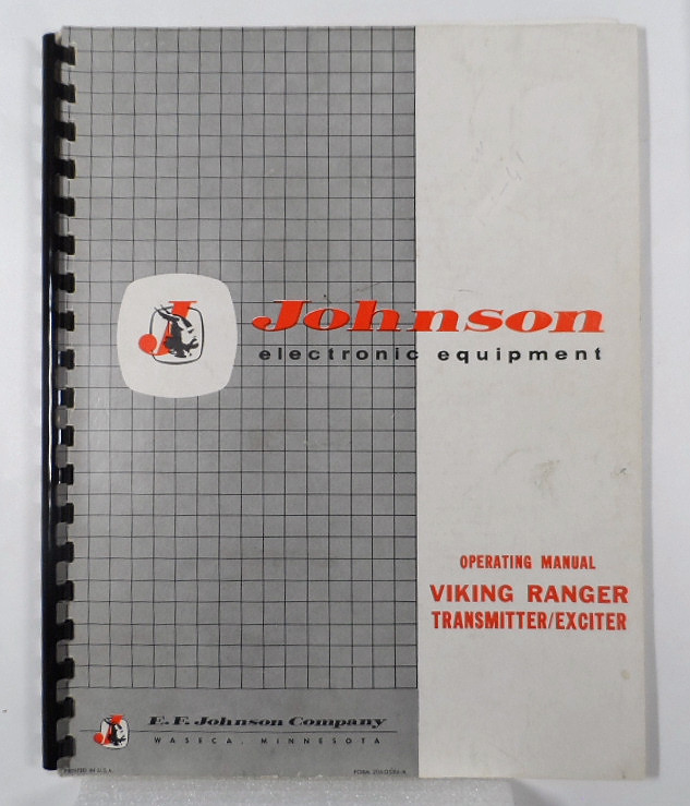 EF Johnson Viking Ranger Original Operating Manual in Excellent ...
