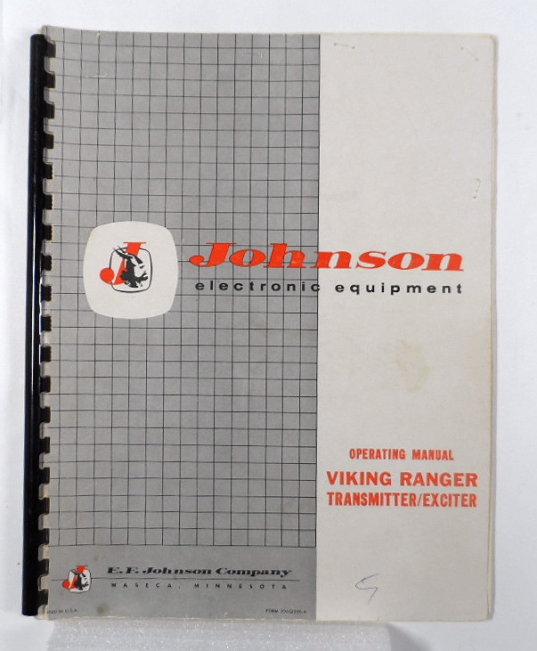 EF Johnson Viking Ranger Original Operating Manual in Excellent ...