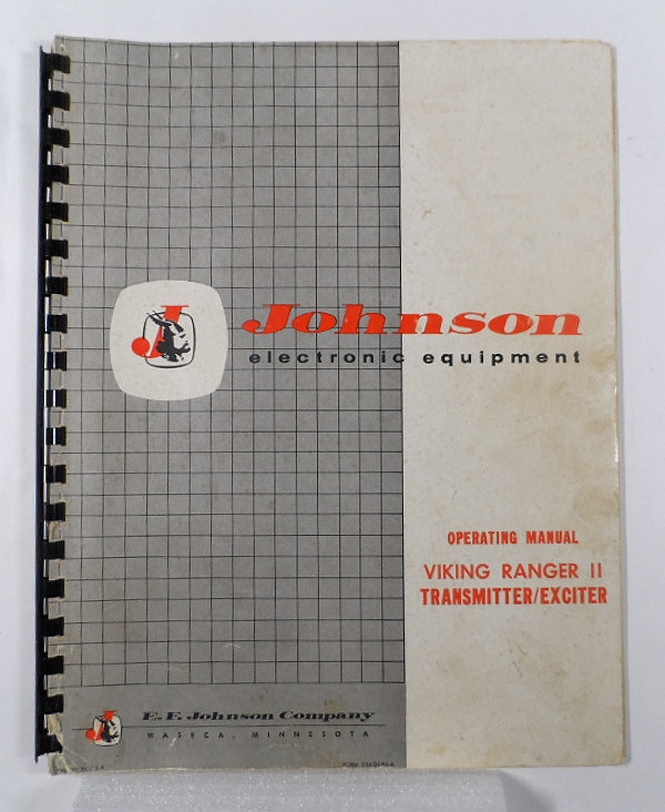 EF Johnson Viking Original Ranger II Operating Manual in Excellent ...
