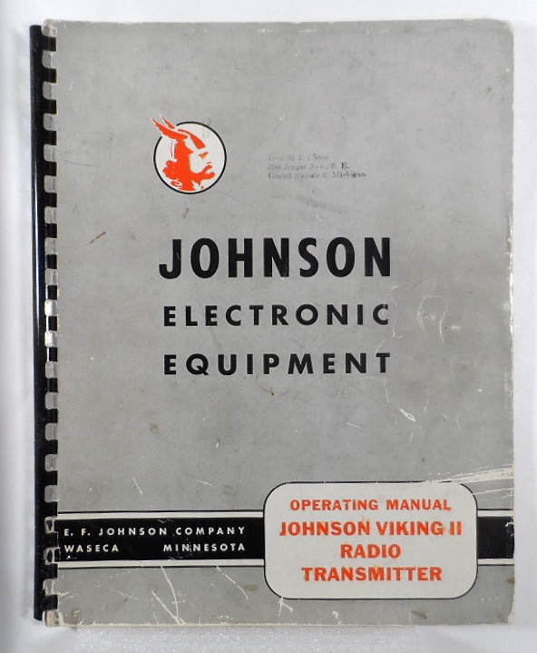 EF Johnson Viking II Original Operating Manual in Very Good Condition ...