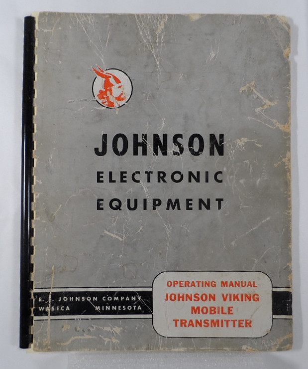 EF Johnson Viking Mobile Transmitter Original Operating Manual in Good ...