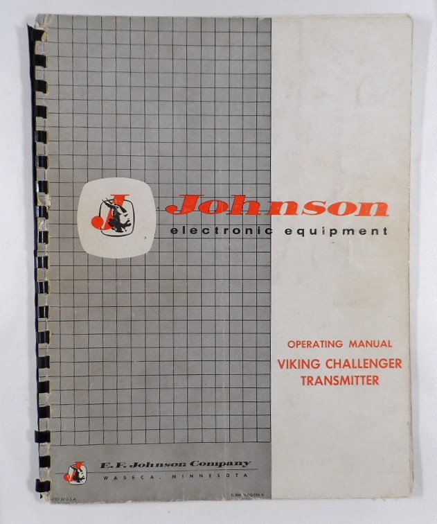 EF Johnson Viking Challenger Original Operating Manual in Excellent ...
