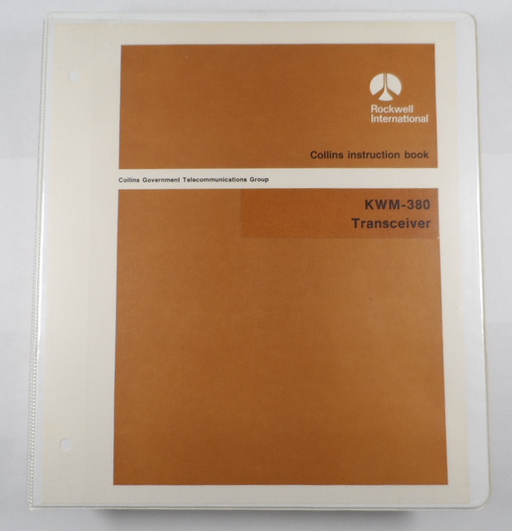 Collins Rockwell International Original KWM-380 & HF-380 Instruction ...