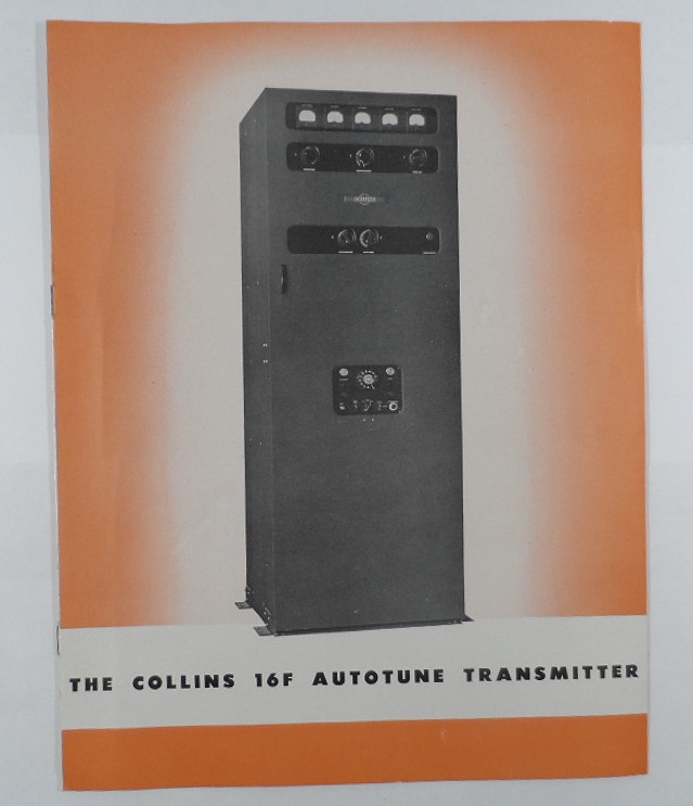 Collins 16F Autotune Transmitter 7 Page Promotional Brochure in ...