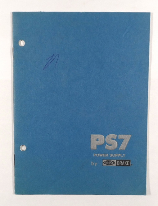 RL Drake PS7 Power Supply Original Manual in Excellent Condition #2