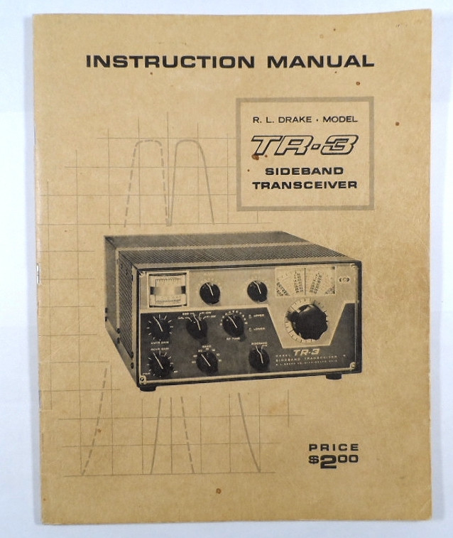 RL Drake TR-3 Transceiver Original Instruction Manual in Excellent ...