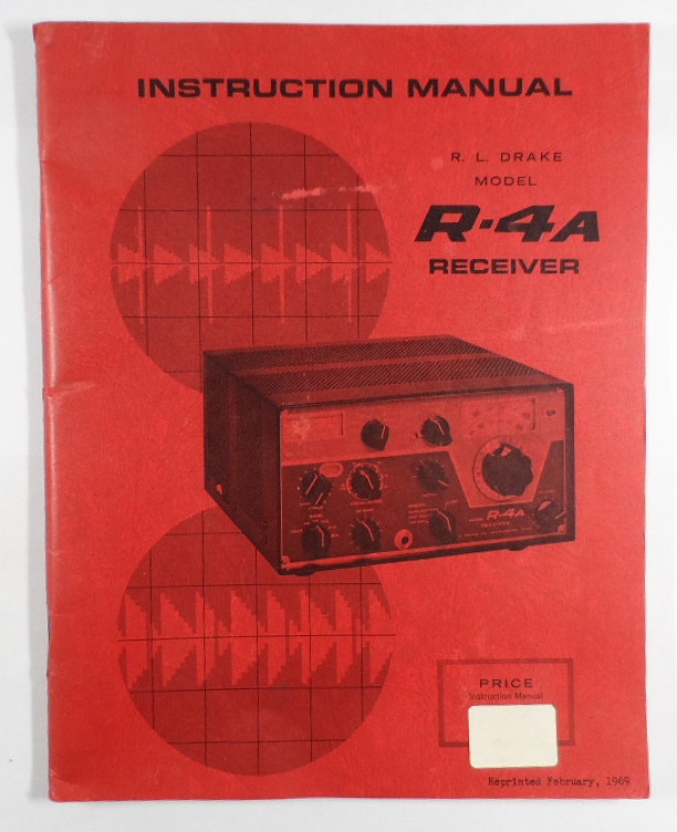 RL Drake R-4A Receiver Original Instruction Manual 12 Tube Version in ...