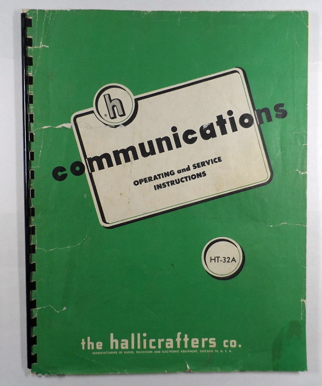Hallicrafters HT-32A Transmitter Original Instruction & Service Manual ...