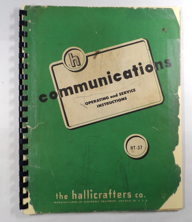Hallicrafters HT-37 Transmitter Original Instruction & Service Manual #6