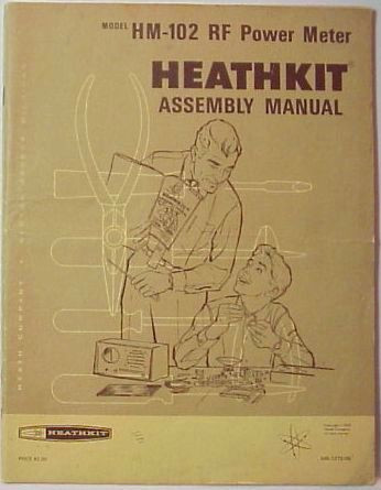 Heathkit HM-102 RF Power Meter ORIGINAL Assembly Manual #02