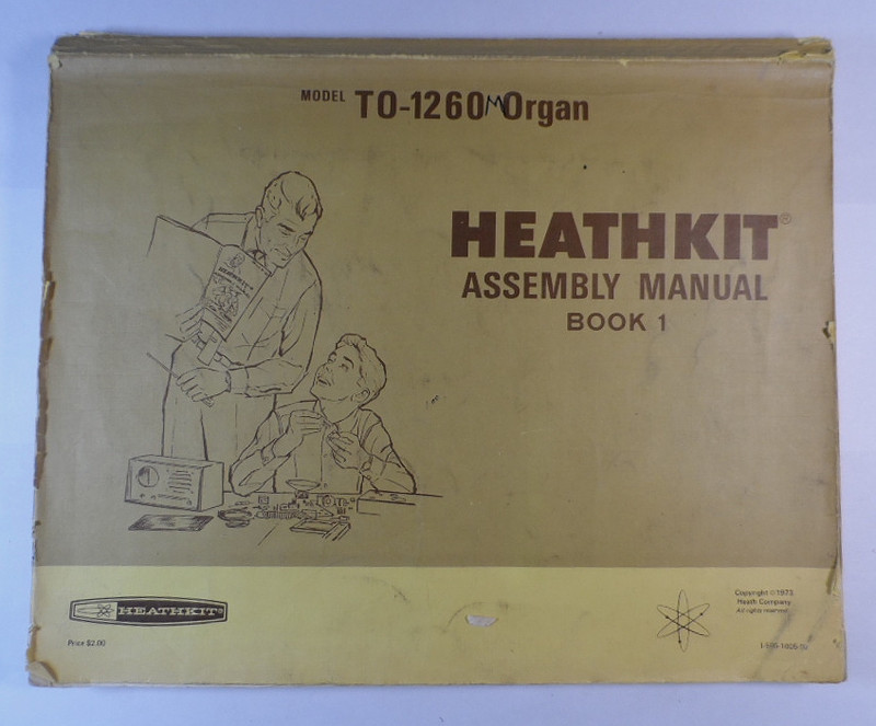 Heathkit TO-1260 Organ ORIGINAL Assembly Manual Book 1
