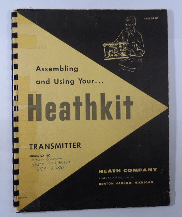 Heathkit DX-100 Transmitter ORIGINAL Assembly Manual #2