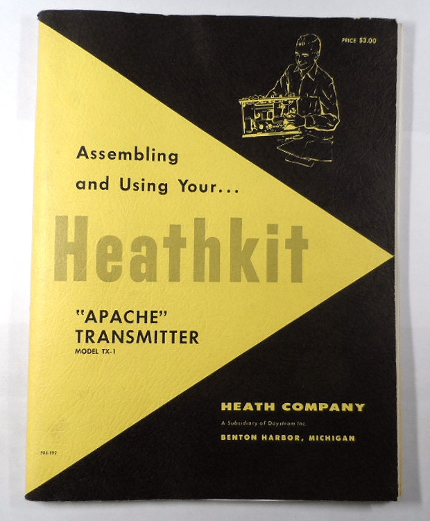 Heathkit TX-1 "Apache" Transmitter ORIGINAL Assembly Manual #1