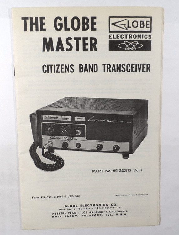 Globe Electronics 65-220 Globe Master Citizens Band Broadcaster ...
