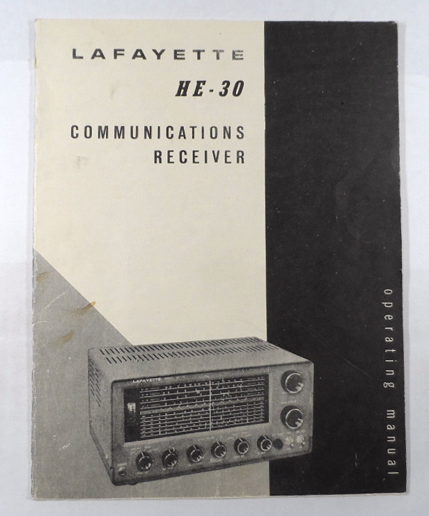 Lafayette HE-30 Communications Receiver Operating Manual
