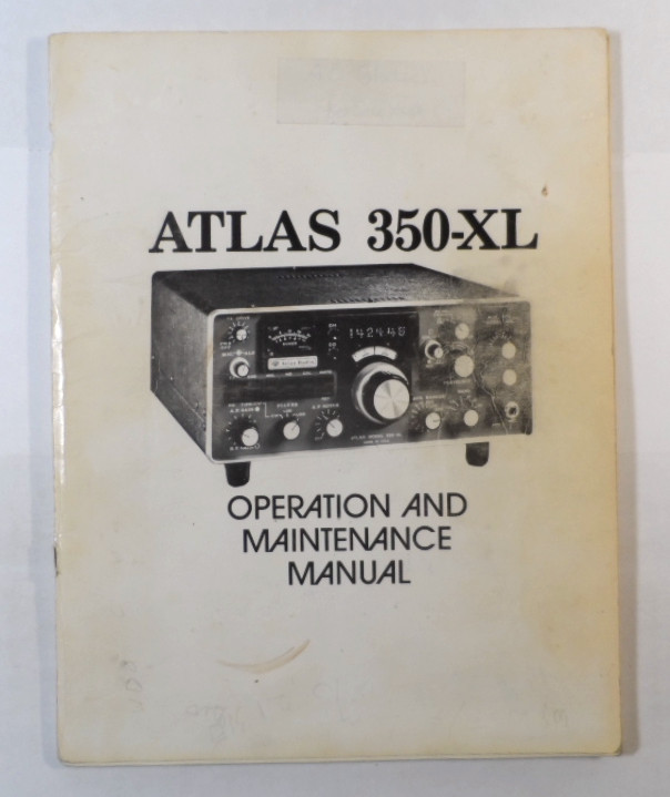 Atlas 350-XL Transceiver Original Operation & Maintenance Manual