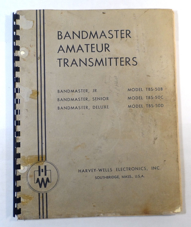 Harvey-Wells Bandmaster Jr, Senior, Deluxe, TBS-50B, TBS-50C & TBS-50D ...