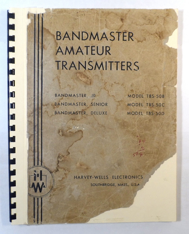 Harvey-Wells Bandmaster Jr, Senior, Deluxe, TBS-50B, TBS-50C & TBS-50D ...