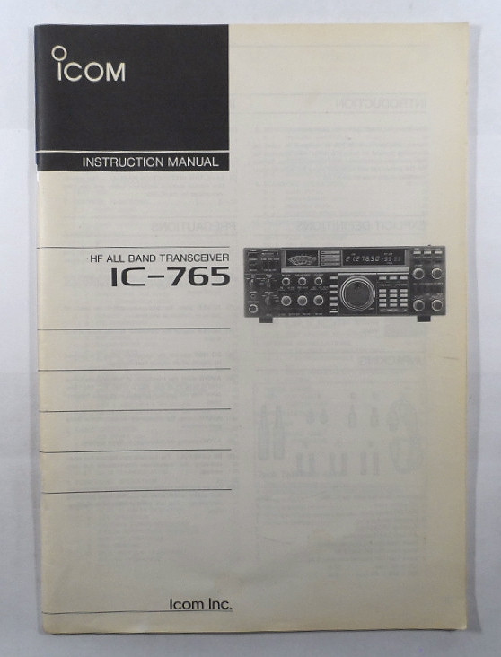 Icom IC-765 HF Transceiver Original Instruction Manual #2