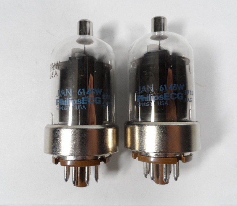 Philips (JAN) Two, 6146W NOS Vacuum Tubes Tested 100 % in Original ...