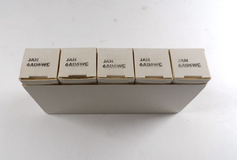 Philips JAN 6AU6 WC New Old Stock Vacuum Tubes Sleeve of 5
