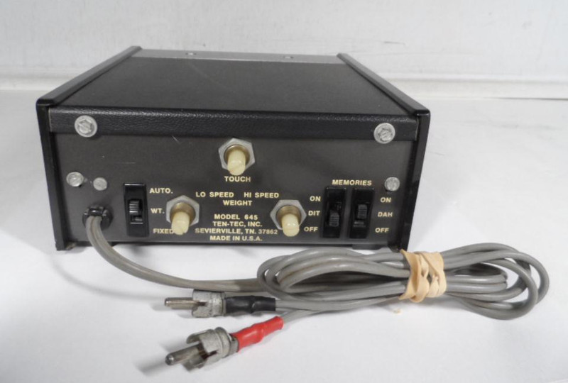 Ten-Tec Dual Paddle Electronic Keyer Model 645 (for Parts or repair)