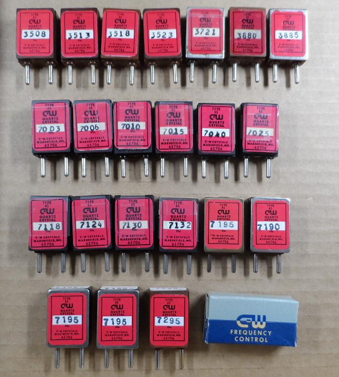 CW Manufacturing Co. Crystal FT-243 Type for the Amateur Radio HF Bands ...