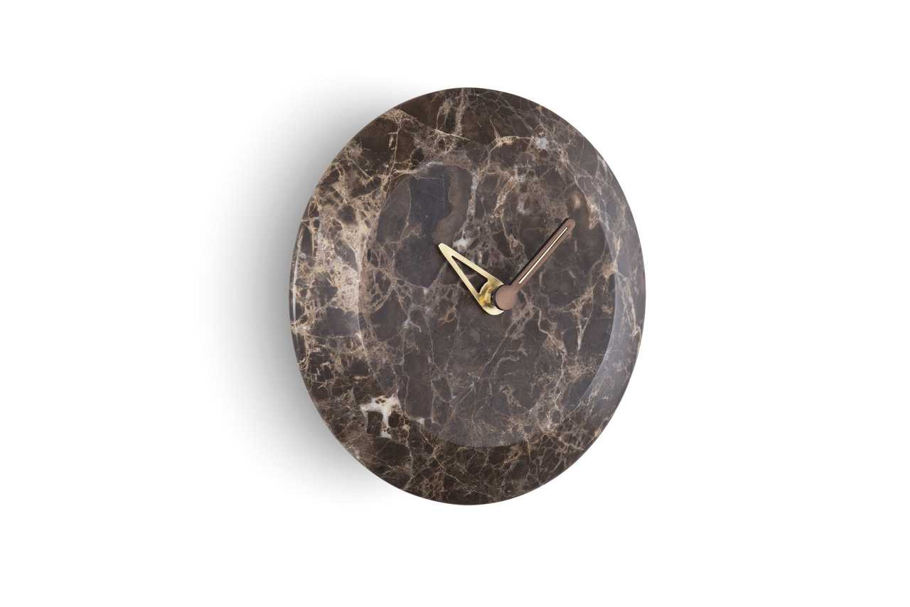 BARI CLOCK: Exquisite Marble Nakashi Wall Clock Design