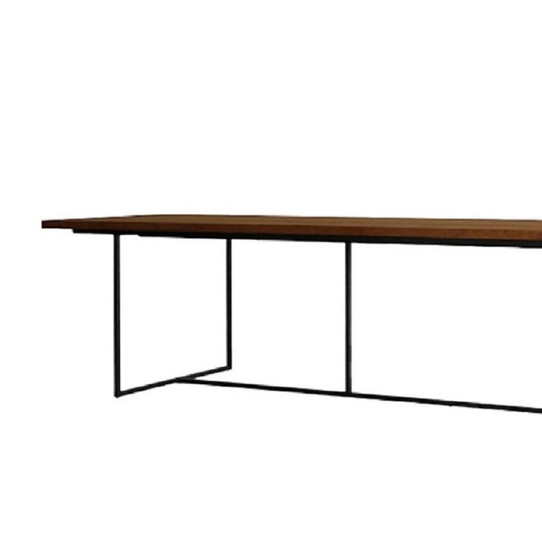 Nero XL Dining Table: Sleek & Stylish Palisander Finish