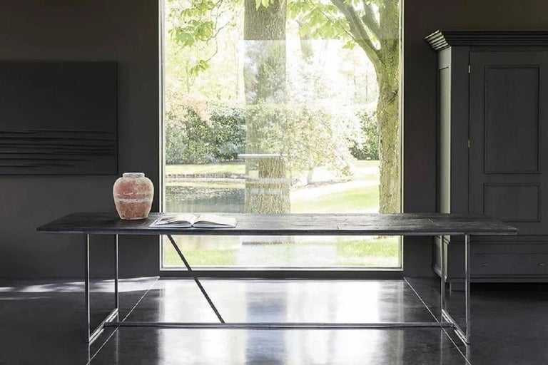 Nero XL Dining Table: Sleek & Stylish Palisander Finish