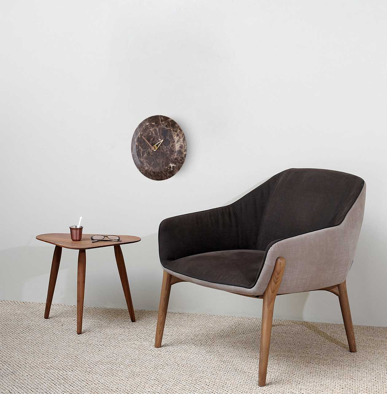 BARI CLOCK: Exquisite Marble Nakashi Wall Clock Design