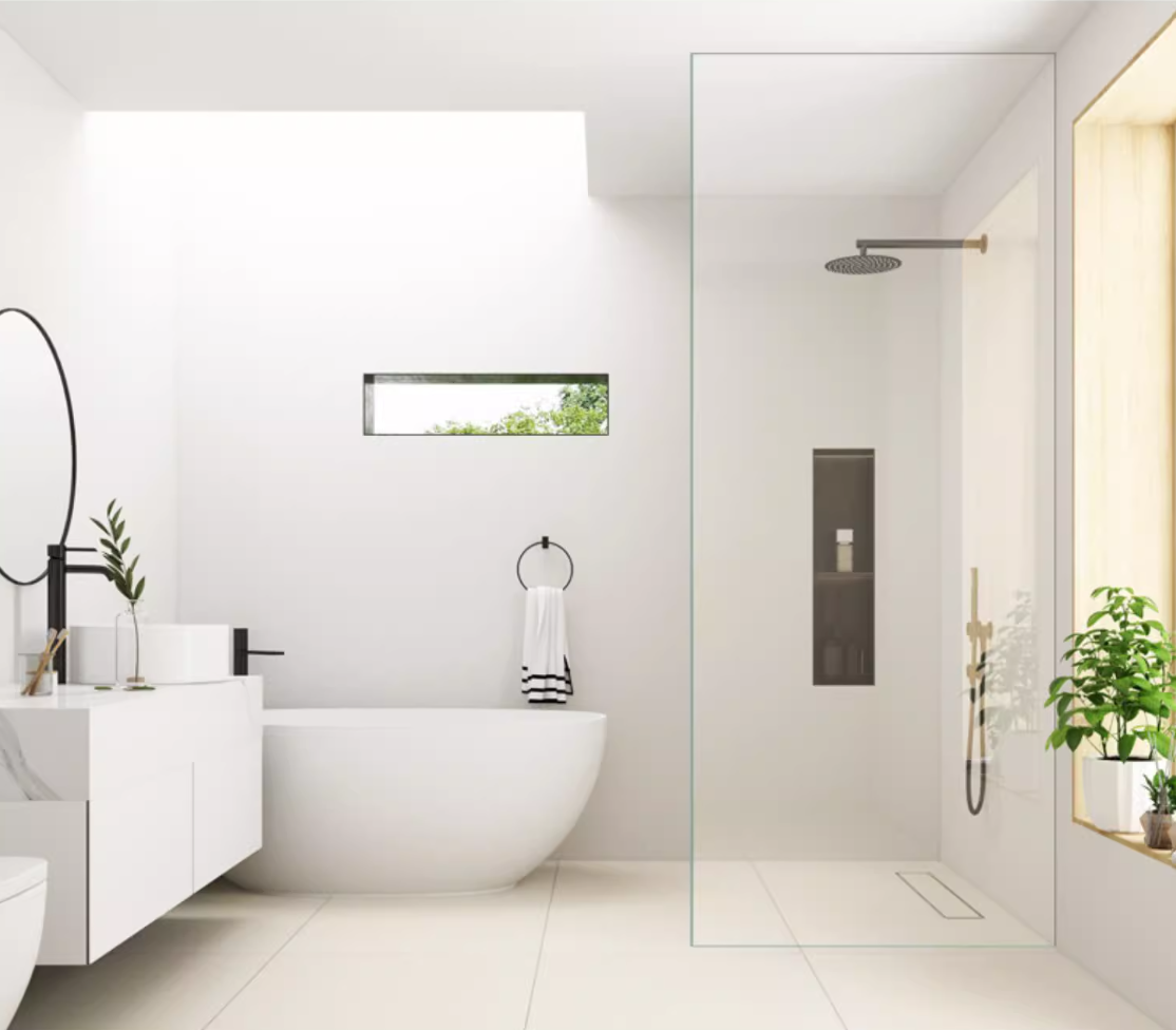 Glass Shower Panel Folding Shower Screen — RB180Z Reliance Home
