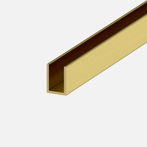 Buy GP Aluminium Wall Channel Frameless Shower Screen Online In Gold ...