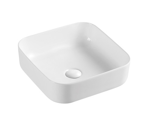 EDEN BASIN - SQUARE ROUND EDGE GLOSS WHITE - WHO Bathroom Warehouse