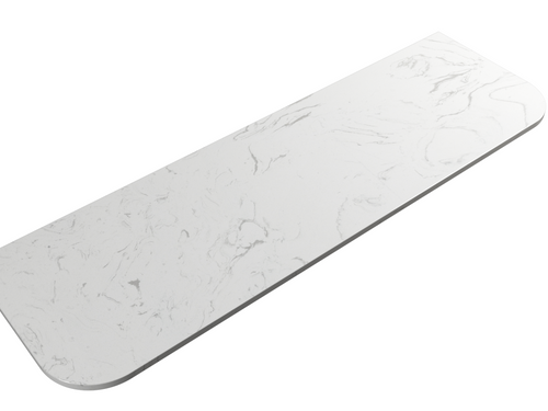 CATO CURVED FLAT BENCHTOP - WHO Bathroom Warehouse