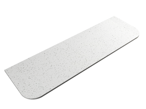SNOW CURVED FLAT BENCHTOP - WHO Bathroom Warehouse