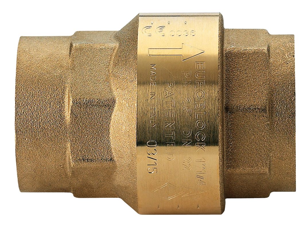 100002 - Hight flow rate brass, FNPT threaded, in-line spring loaded ...