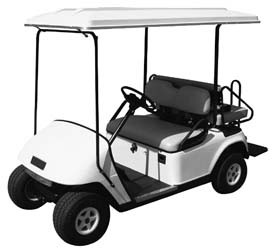 Golf Cart Top Canopy | 88 Inch White color | Golf Cart Accessories
