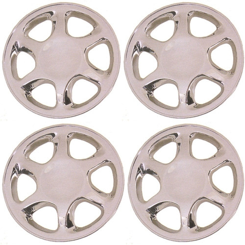 8" Sport Style Chrome Golf Cart Wheel Covers - Set of 4 | Golf Cart ...
