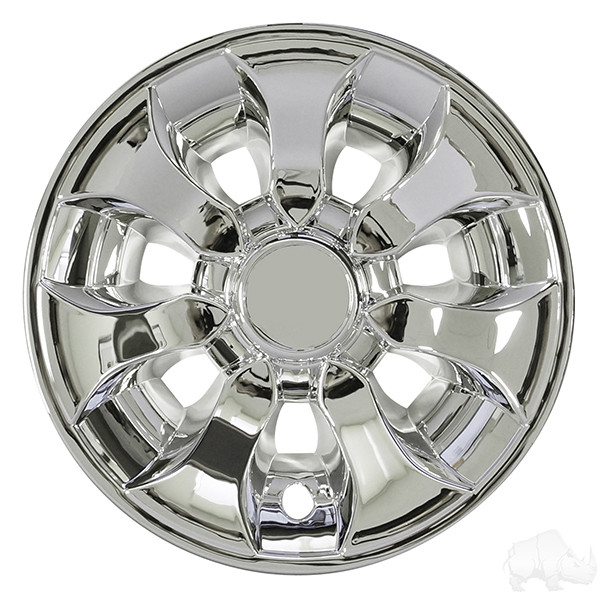 8" Driver Style Chrome Golf Cart Wheel Cover -| Golf Cart accessories