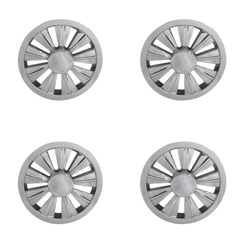 8" Chrome 9 Spoke Golf Cart Wheel Covers - Set of 4 | DIY Golf Cart