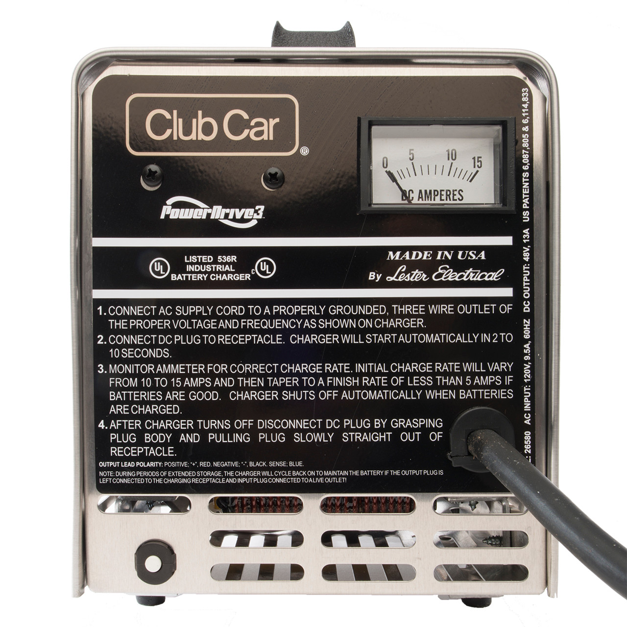 Club Car POWERDRIVE 3 48V/13A Battery Charger - DIYGolfCart.com
