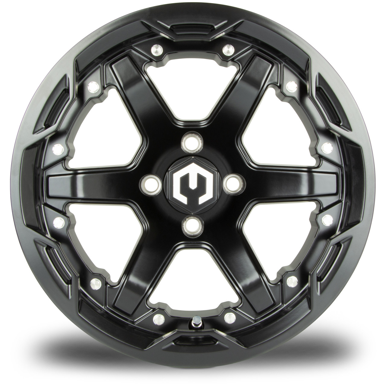 MODZ® 14" Gladiator Matte Black Golf Cart Wheel