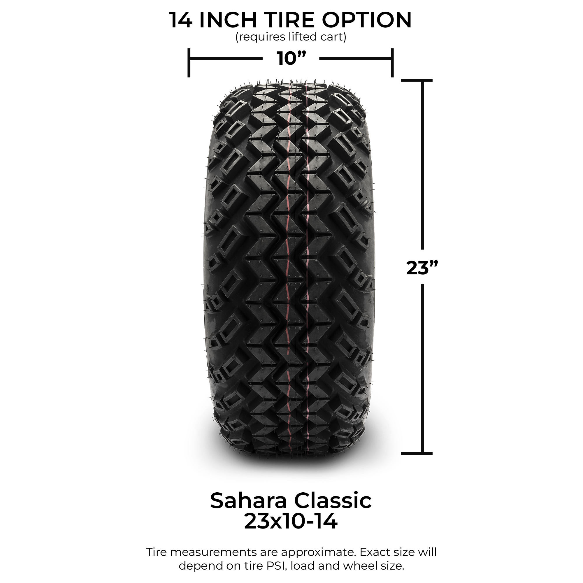 EXCEL 22X10-14 SAHARA CLASSIC ALL-TERRAIN TIRE