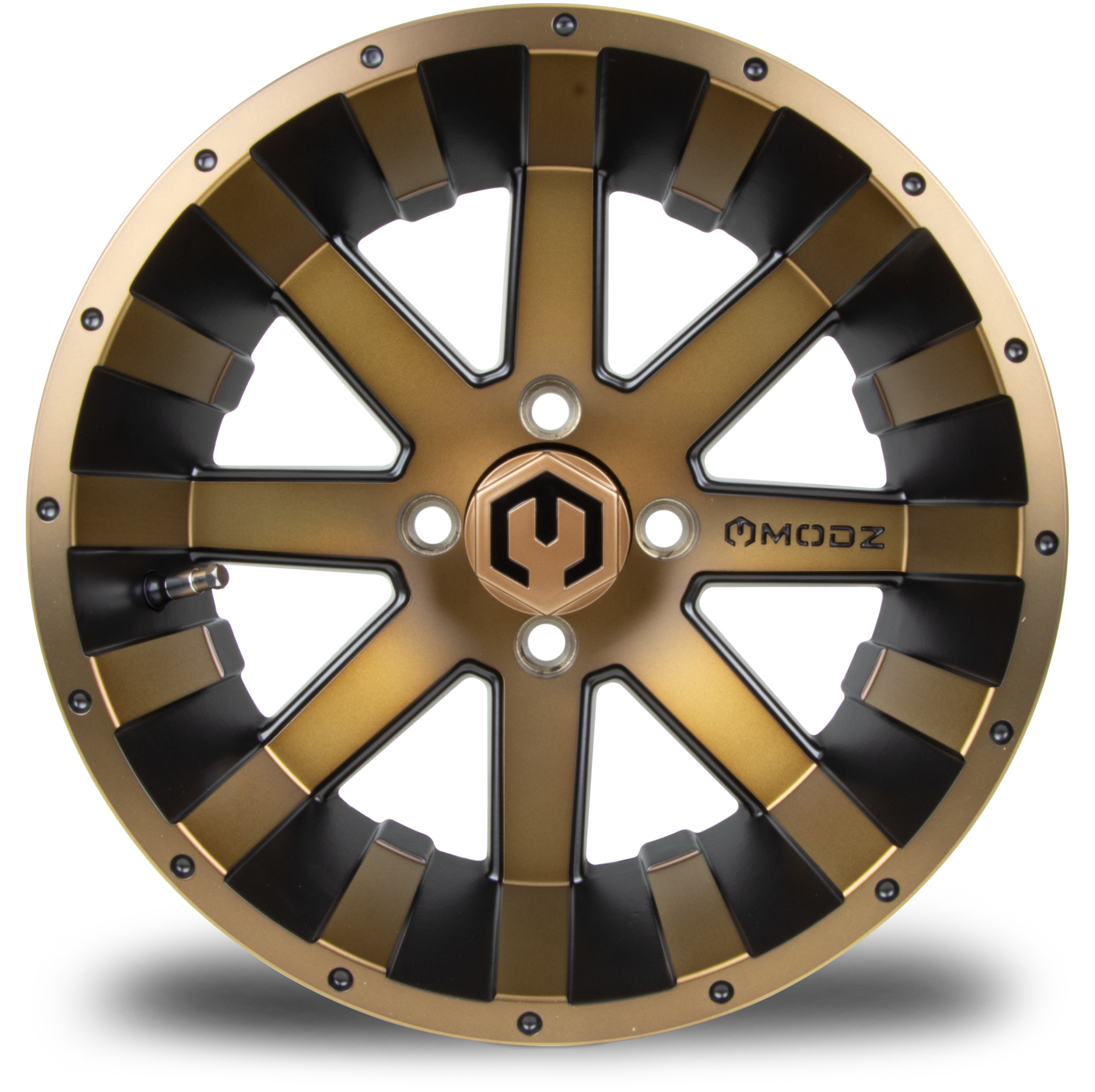MODZ® 14" Assault Matte Bronze Golf Cart Wheel