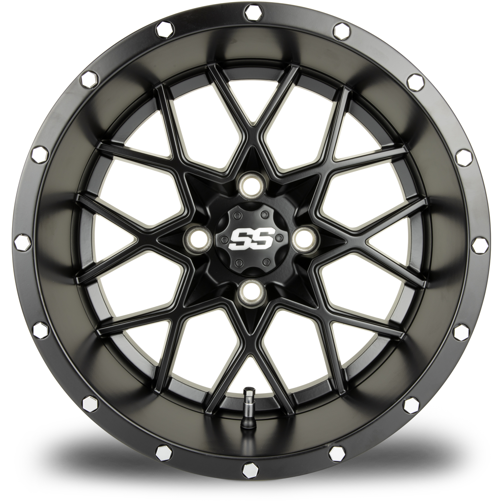 MODZ® 14" Vortex Matte Black Golf Cart Wheel