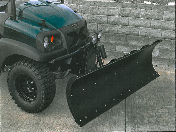 Golf Cart Snow Plow - 54" Blade - Universal Fit (choose your model ...