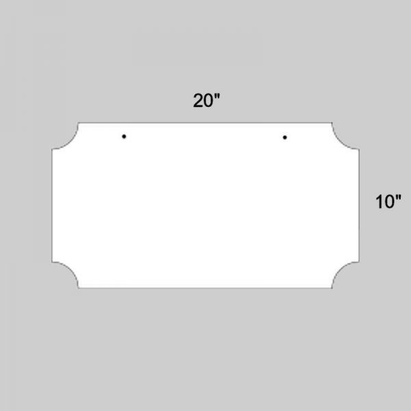 Sign Blanks - Sign Blank Shape - Sign Bracket Store