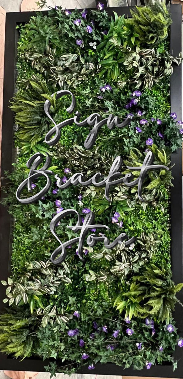 Framed UV Outdoor Rated Replica Wall Signage – Custom Faux Green Walls